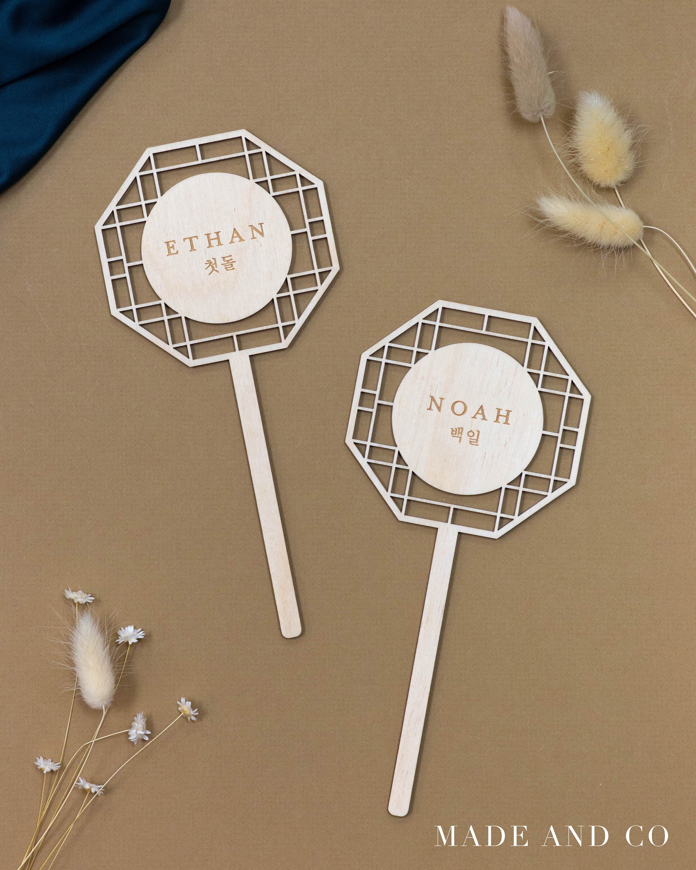 Cake Topper 10 | Lattice Border | Octagon Design – Made and Co Designs